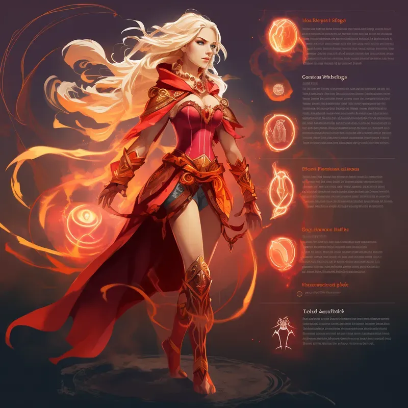 Fantasy Character Screen Designs Midjourney Prompt | PromptBase