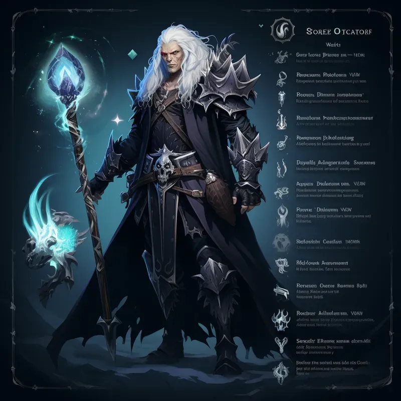 Fantasy Character Screen Designs Midjourney Prompt | PromptBase