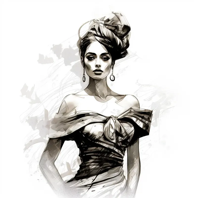 Detailed Faded Ink Drawings Midjourney Prompt | PromptBase