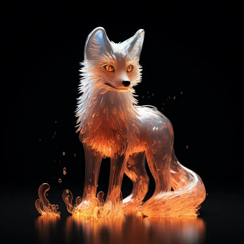 Phosphorescent Animal Sculptures Midjourney Prompt | PromptBase