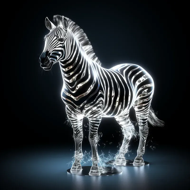 Phosphorescent Animal Sculptures Midjourney Prompt | PromptBase