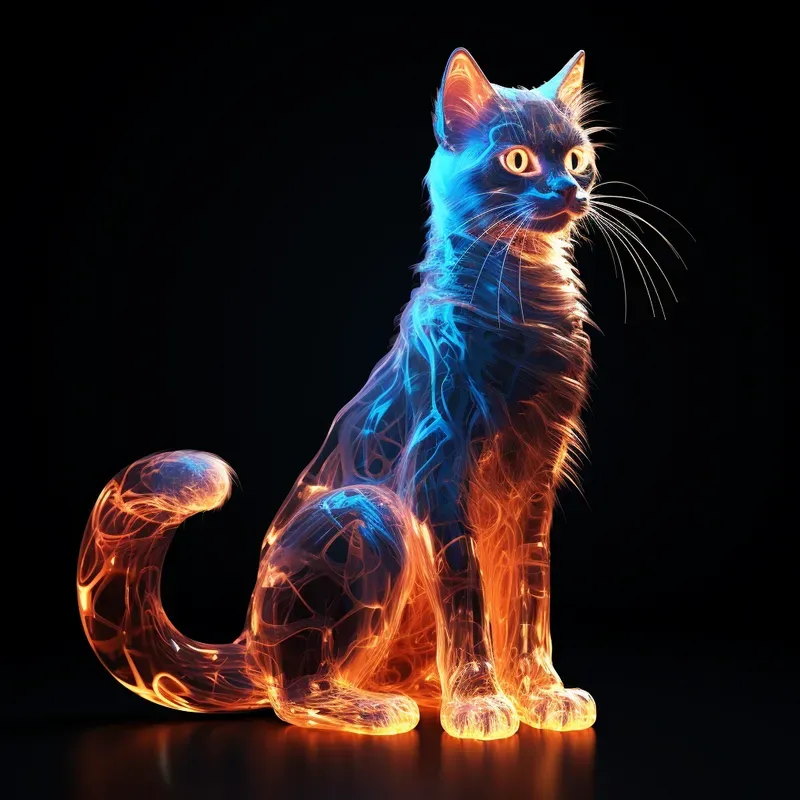 Phosphorescent Animal Sculptures Midjourney Prompt | PromptBase