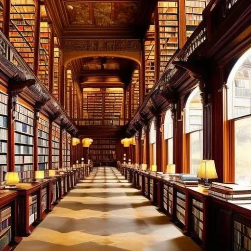 Antique Wooden Libraries Stable Diffusion Prompt | PromptBase