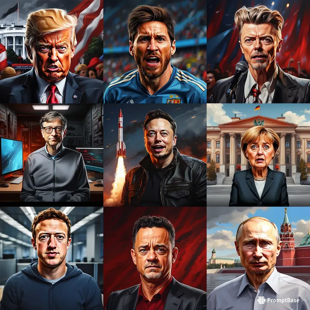 Extreme Character Caricatures Leonardo Ai Prompt | PromptBase