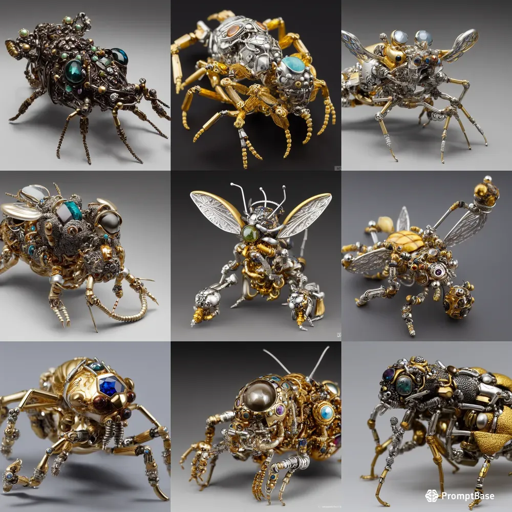 Insects Jewelry Stable Diffusion Prompt | PromptBase