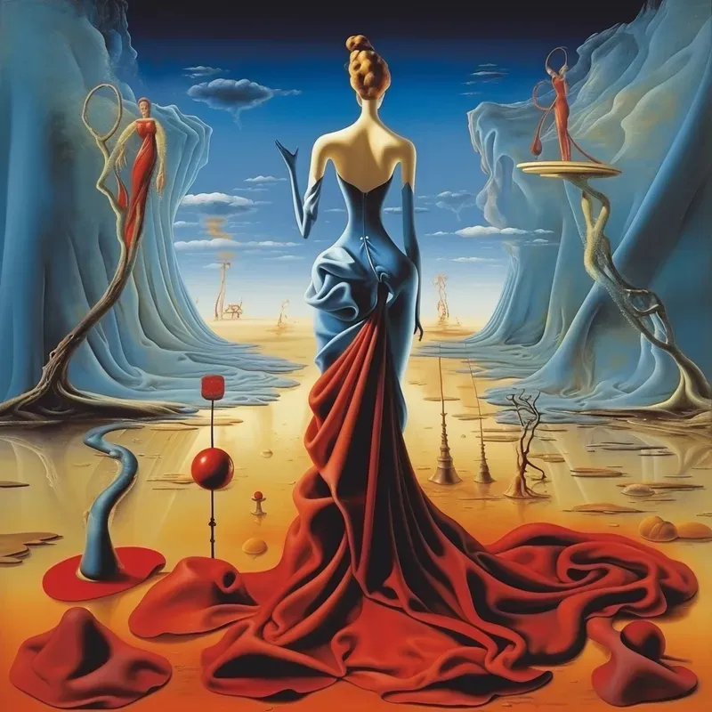 Salvador Dali Style Drawings Midjourney Prompt | PromptBase