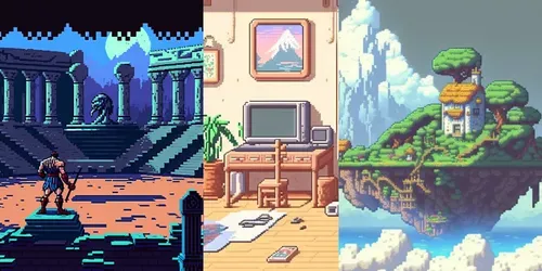 Game Based Pixel Art Midjourney Prompt | PromptBase