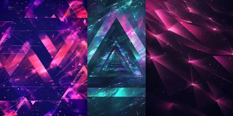 Triangle Motifs In Color Style Patterns Generator App | PromptBase