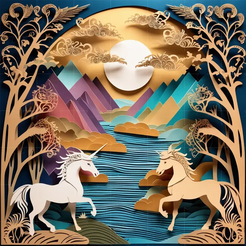 Paper Cut Out Art Stable Diffusion Prompt | PromptBase