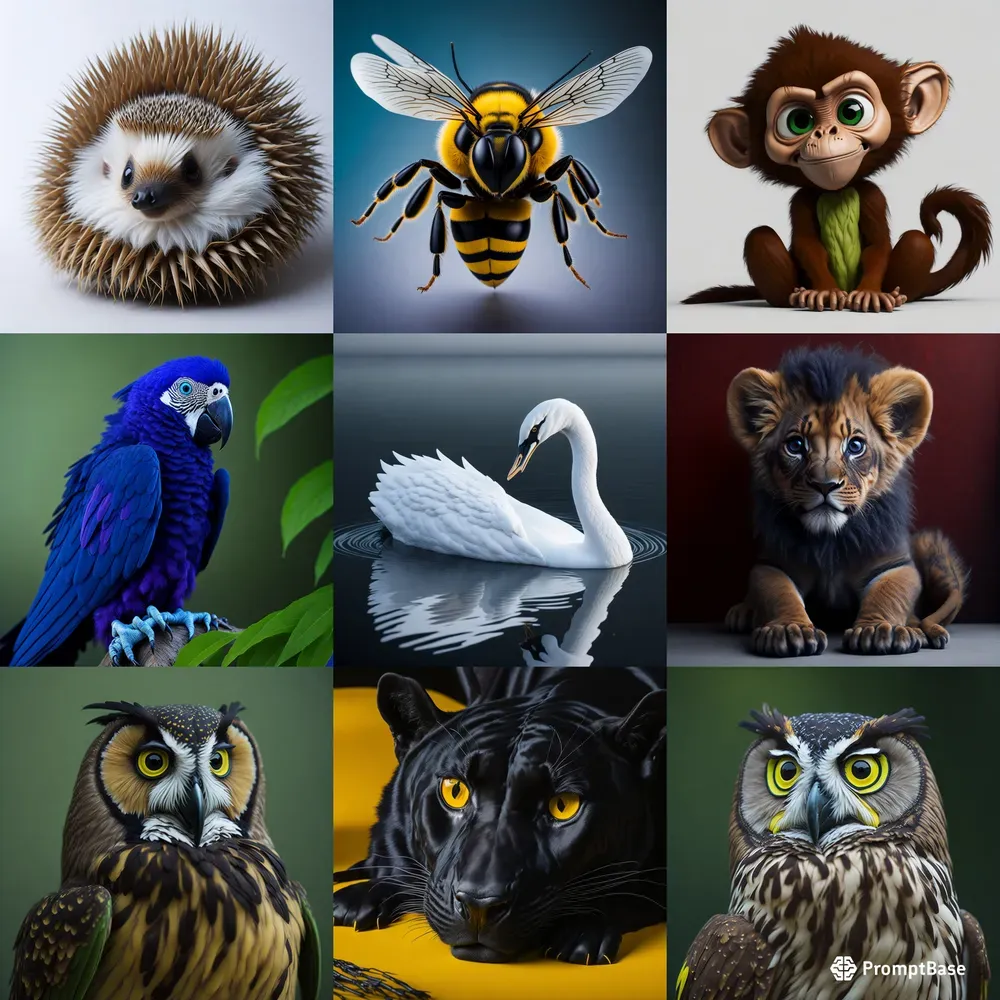 Adaptable Photorealistic Cartoon Animals Leonardo Ai Prompt | PromptBase