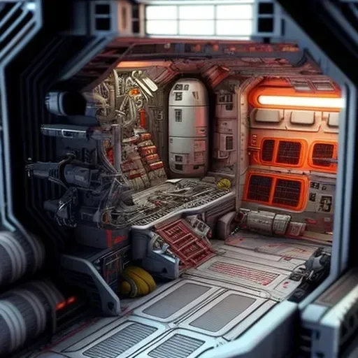 Spaceship Interiors Midjourney Prompt | PromptBase