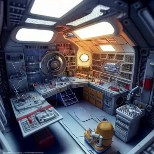 Spaceship Interiors Midjourney Prompt | PromptBase