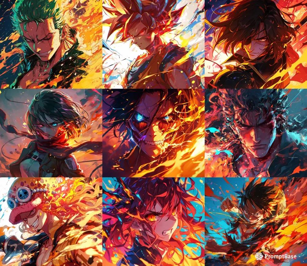 Hyper Powerful Anime Character Portraits Midjourney Prompt | PromptBase