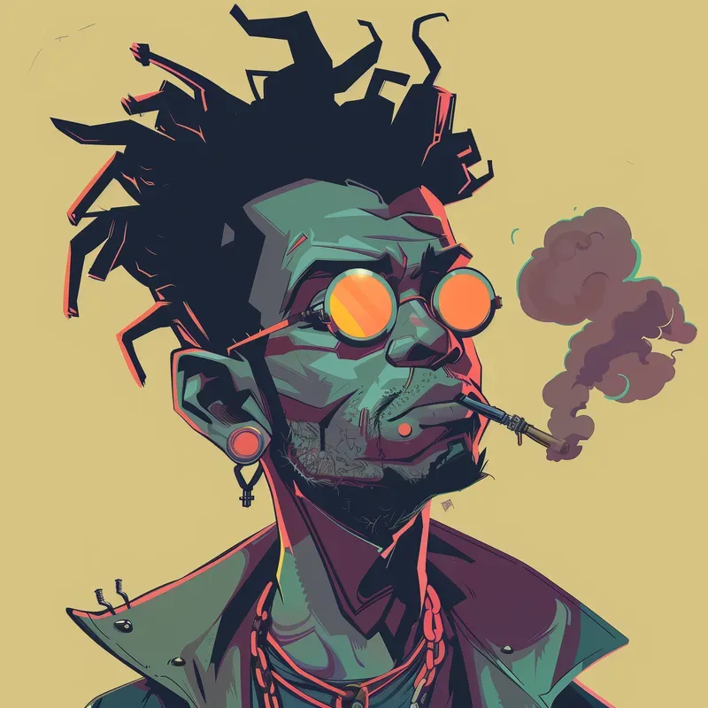 Geometric Punk NFT Avatars Midjourney Prompt | PromptBase