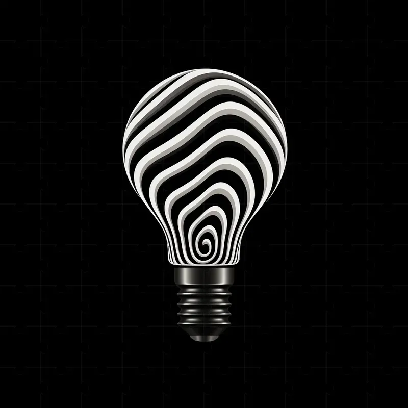 Stylish Optical Illusion Logos Midjourney Prompt | PromptBase