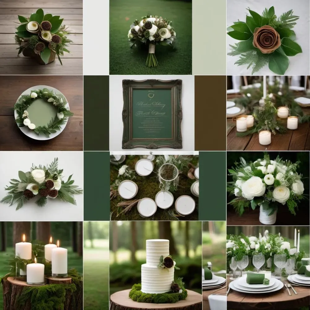 Wedding Mood Boards Stable Diffusion Prompt | PromptBase