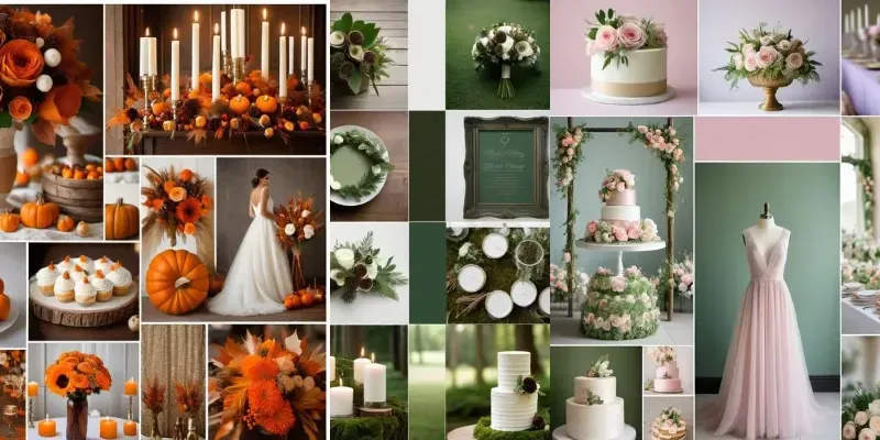 Wedding Mood Boards Stable Diffusion Prompt | PromptBase