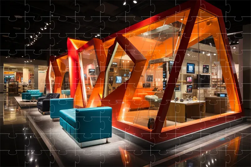 Booth Magnets For Foot Traffic Neons Midjourney Prompt | PromptBase