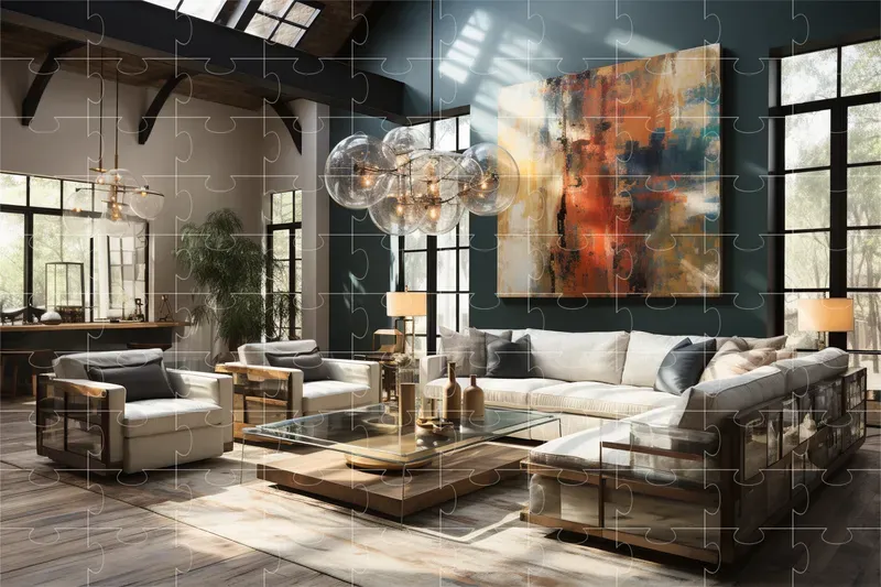 Comfort And Elegance In Living Rooms Midjourney Prompt | PromptBase