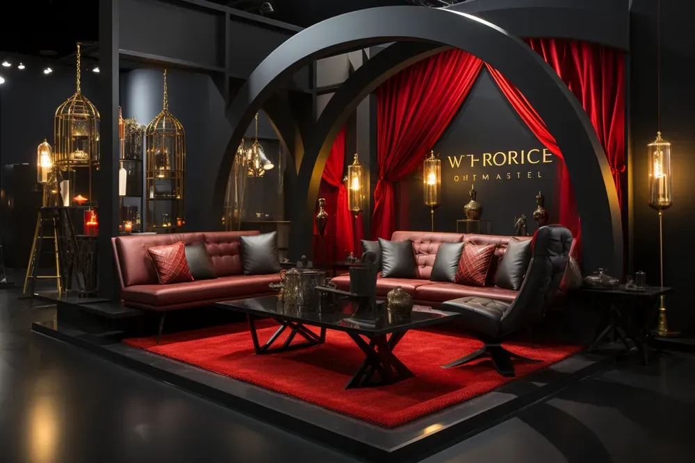 Innovative Booths Capturing Attention Midjourney Prompt | PromptBase