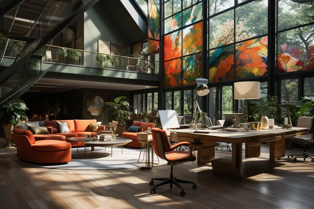 Office Spaces Functions Meet Style Midjourney Prompt | PromptBase