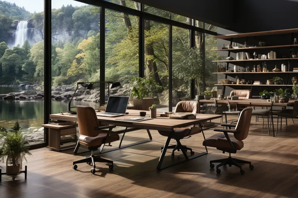 Office Spaces Functions Meet Style Midjourney Prompt | PromptBase