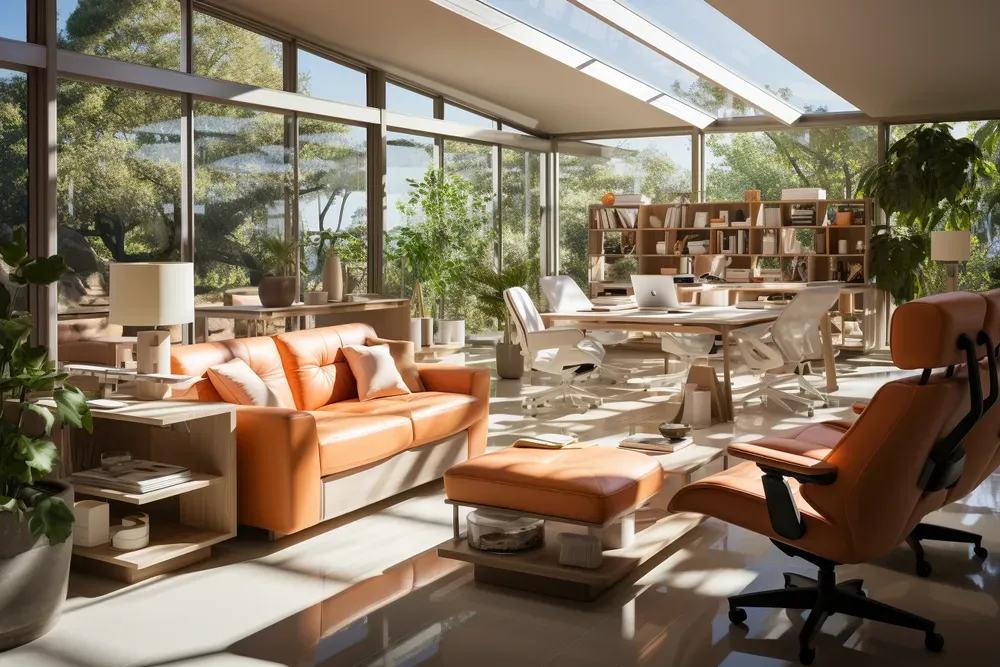 Office Spaces Functions Meet Style Midjourney Prompt | PromptBase