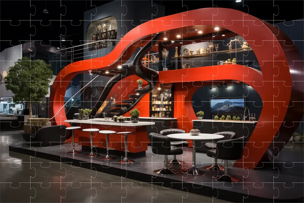 Configurable Booths Multiuse Spaces Midjourney Prompt | PromptBase