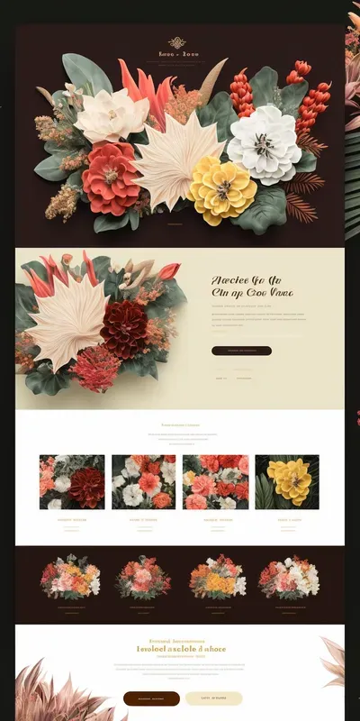 Full Page Website Designs Midjourney Prompt | PromptBase