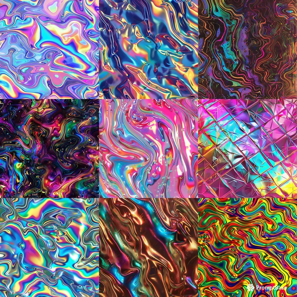 Holo Effects Full Of Colors Patterns Midjourney Prompt | PromptBase