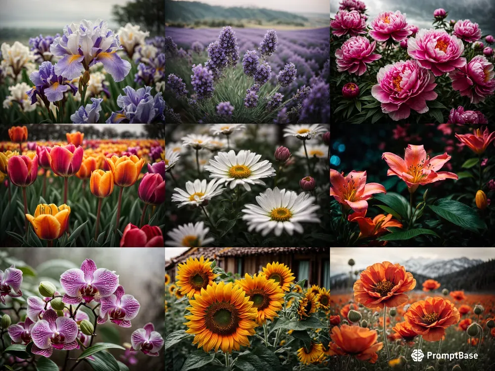 Professional Outdoor Flower Photographs Leonardo Ai Prompt | PromptBase