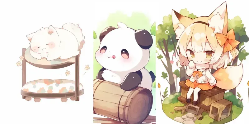 Adorable Chibi Animals Generator App | PromptBase