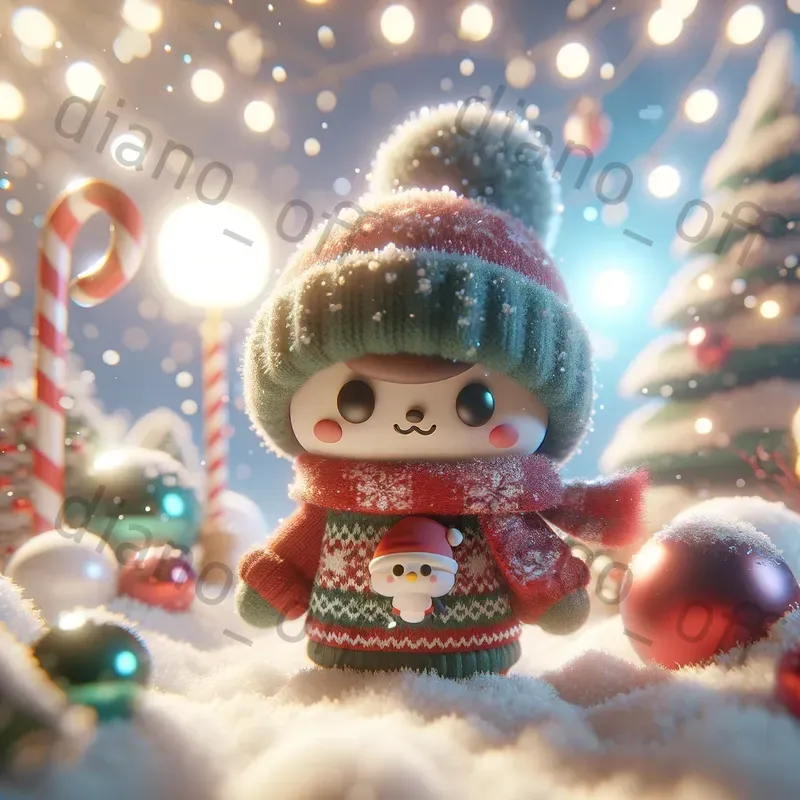 Cute Christmas 3D Renders DALL·E Prompt | PromptBase