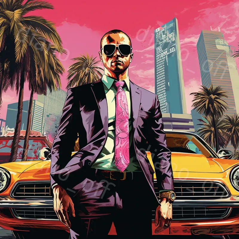 Gta Style Portraits Midjourney Prompt | PromptBase