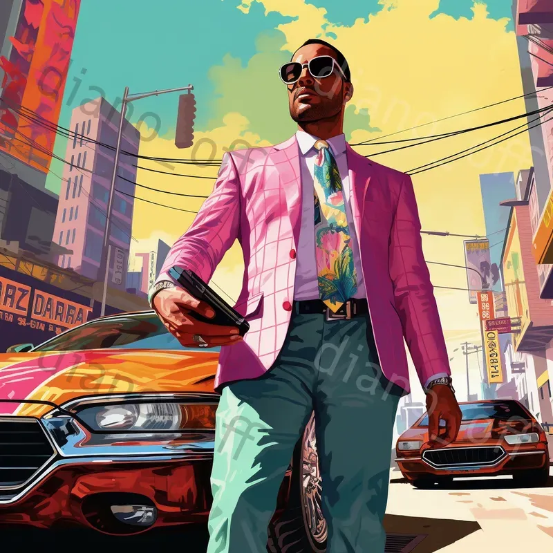 Gta Style Portraits Midjourney Prompt | PromptBase