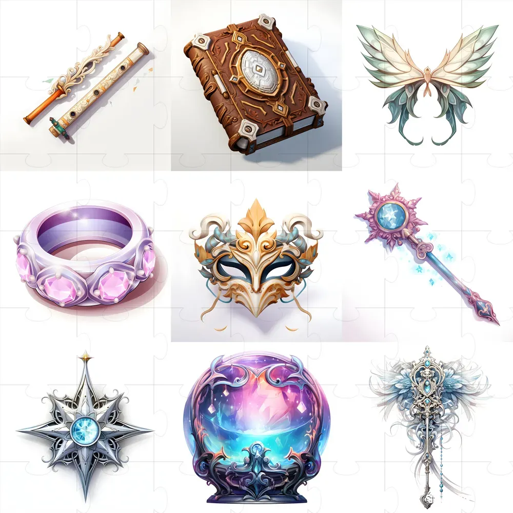 2D Mobile RPG Game Items Midjourney Prompt | PromptBase