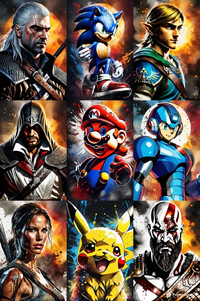 Game Character Portraits Stable Diffusion Prompt | PromptBase