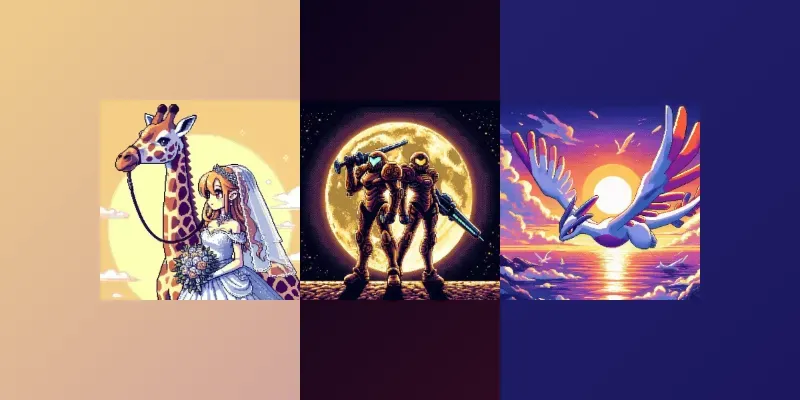 Pixel Art Retro Gaming RPG Scenes DALL·E Prompt | PromptBase