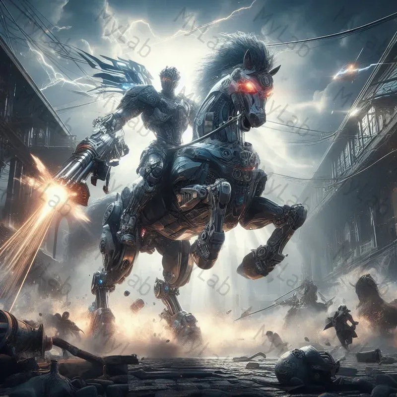 Robot Warriors HD DALL·E Prompt | PromptBase