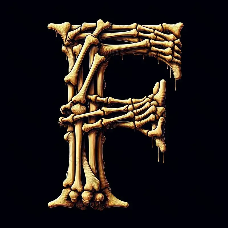 Bone Letters DALL·E Prompt | PromptBase