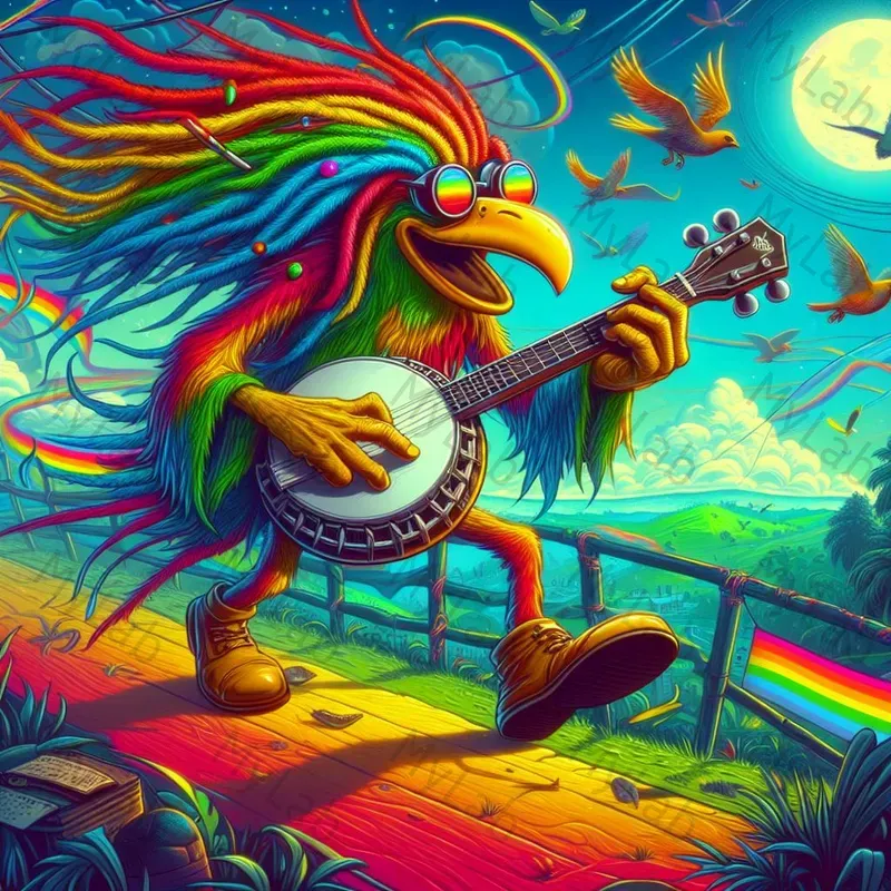 Trippy Travel Cartoons DALL·E Prompt | PromptBase