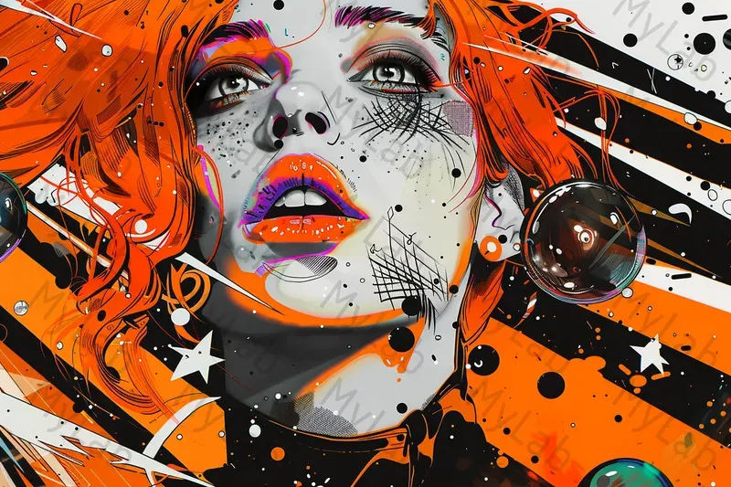 Dynamic Faces Pop Art Comics Midjourney Prompt | PromptBase