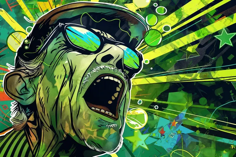 Dynamic Faces Pop Art Comics Midjourney Prompt | PromptBase