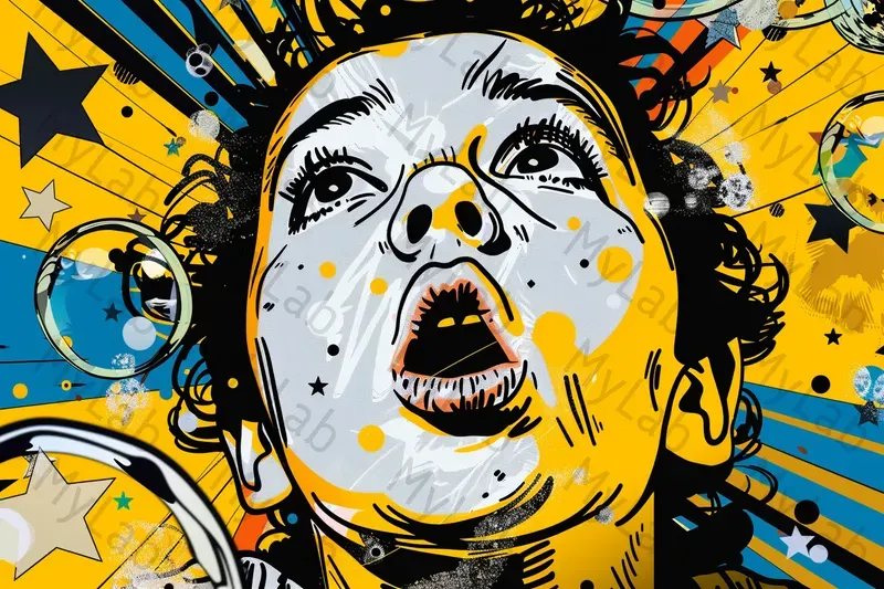 Dynamic Faces Pop Art Comics Midjourney Prompt | PromptBase