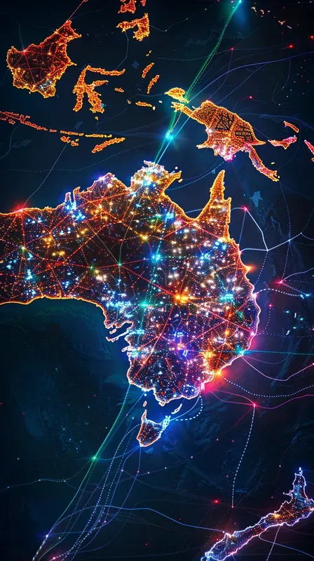 Maps With Neon Lightlines Midjourney Prompt | PromptBase