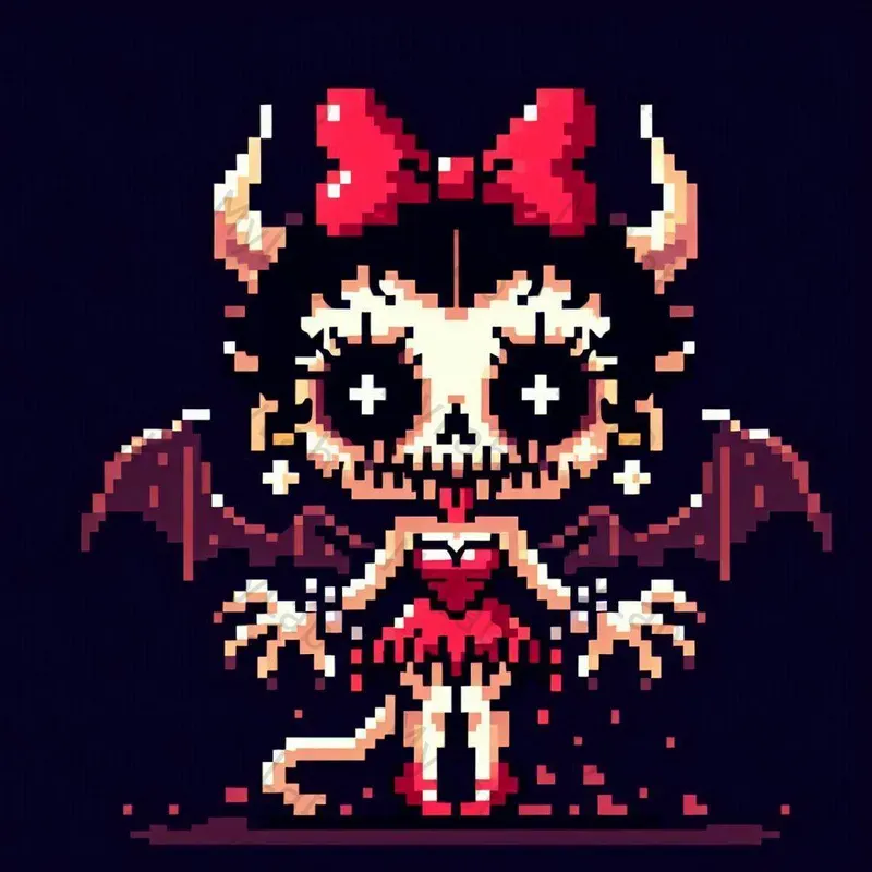 Iconic Pixel Evil Characters DALL·E Prompt | PromptBase