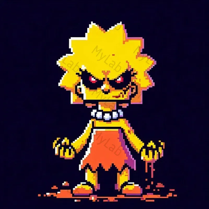 Iconic Pixel Evil Characters DALL·E Prompt | PromptBase