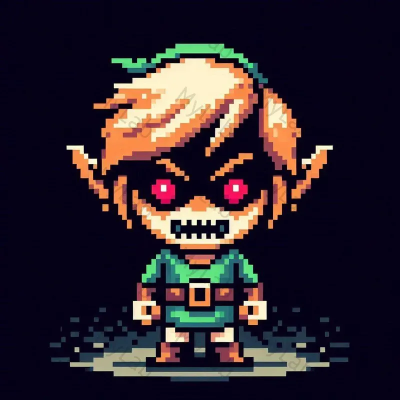 Iconic Pixel Evil Characters DALL·E Prompt | PromptBase