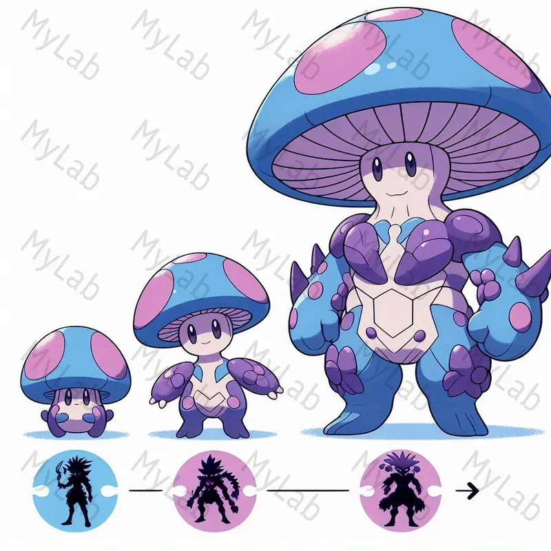 Poke Evolutions 3 Phases DALL·E Prompt | PromptBase
