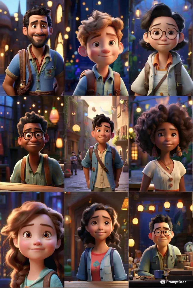 Pixar Style 3D Character Models Leonardo Ai Prompt | PromptBase